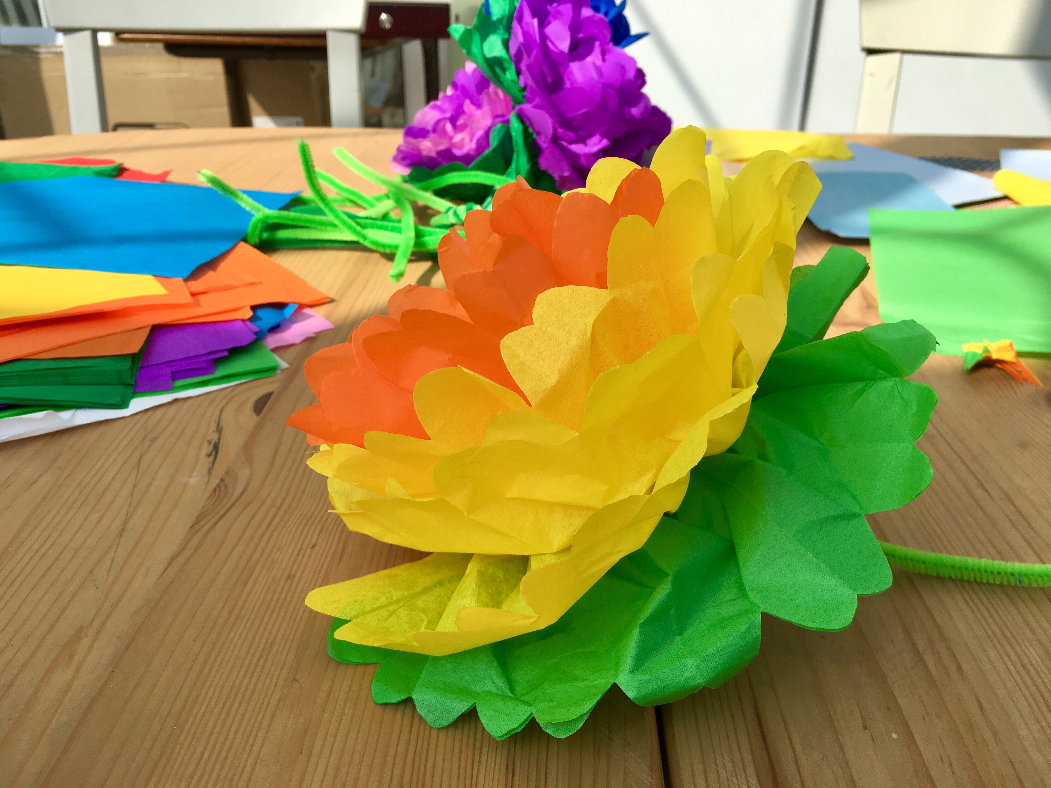Tissue Paper Flowers – Make Time Together