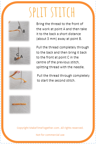 Printable Embroidery Stitch Guides – Make Time Together