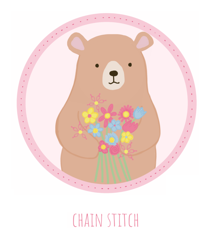 Free printable sewing card to learn chain stitch – Make Time Together