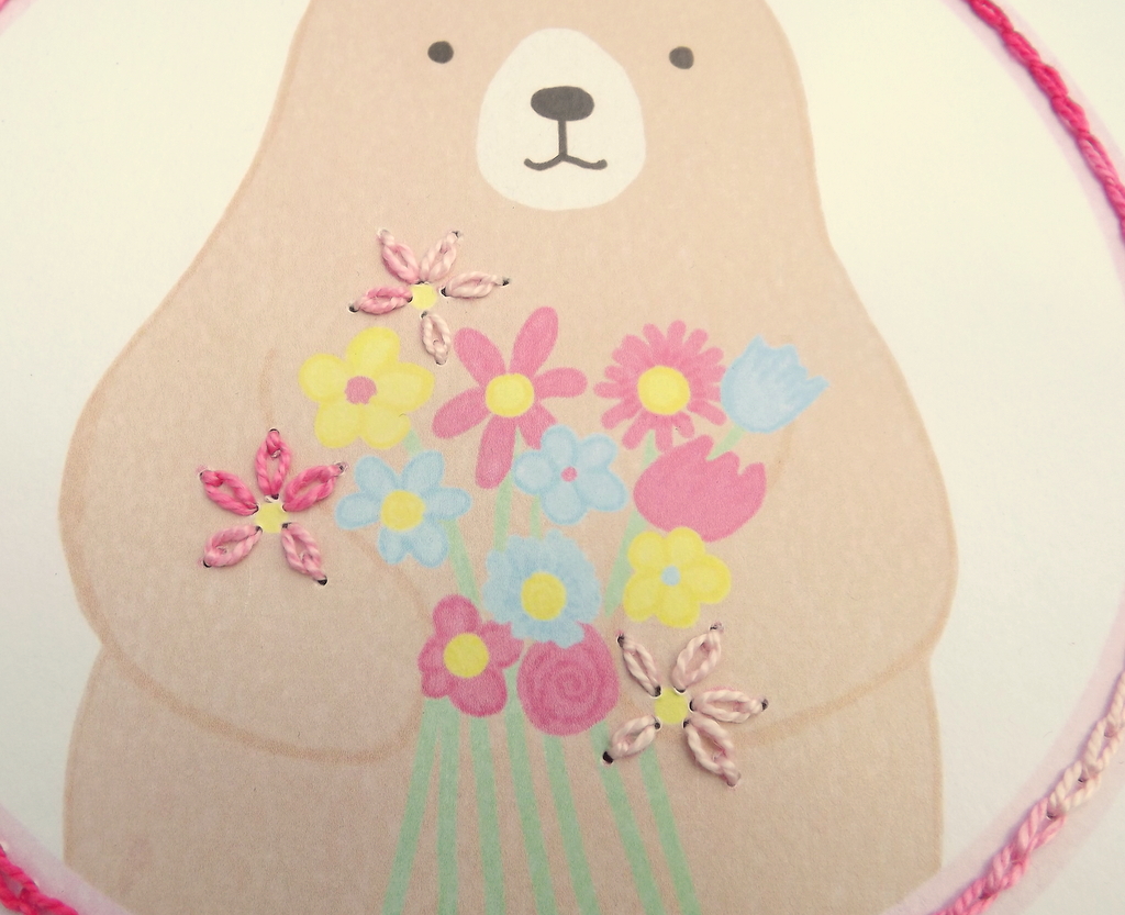 Free printable sewing card to learn chain stitch – Make Time Together