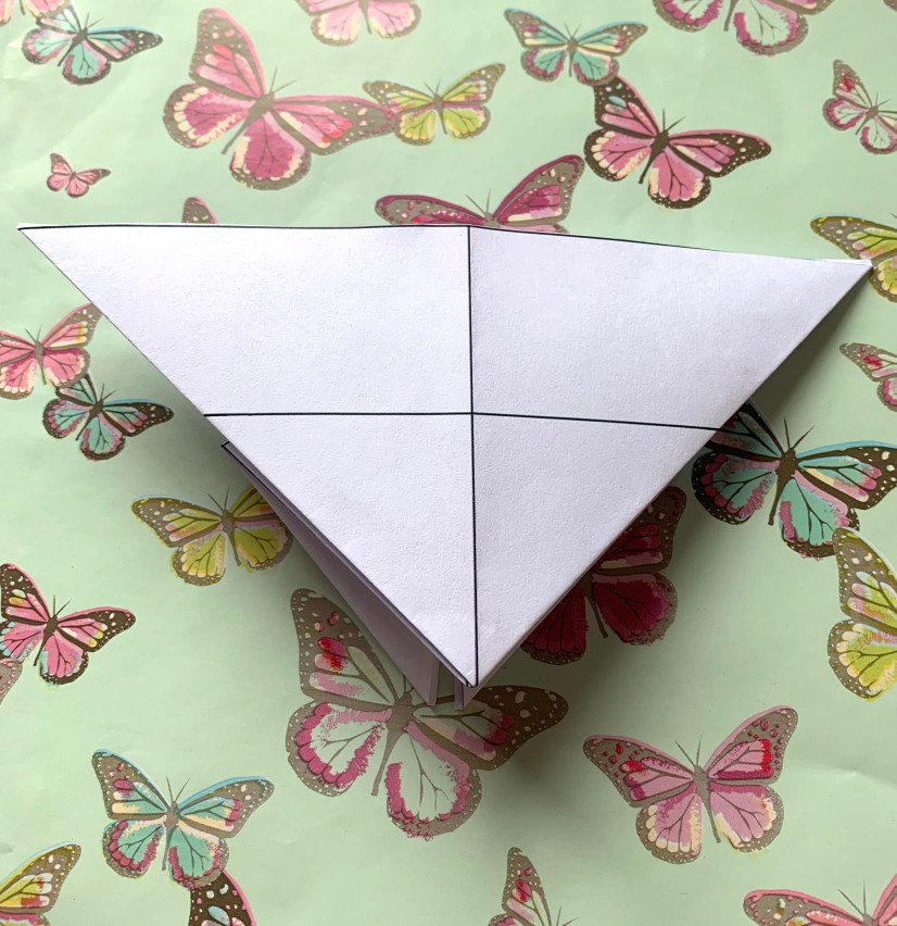 Origami Butterfly – free printable colouring activity – Make Time Together