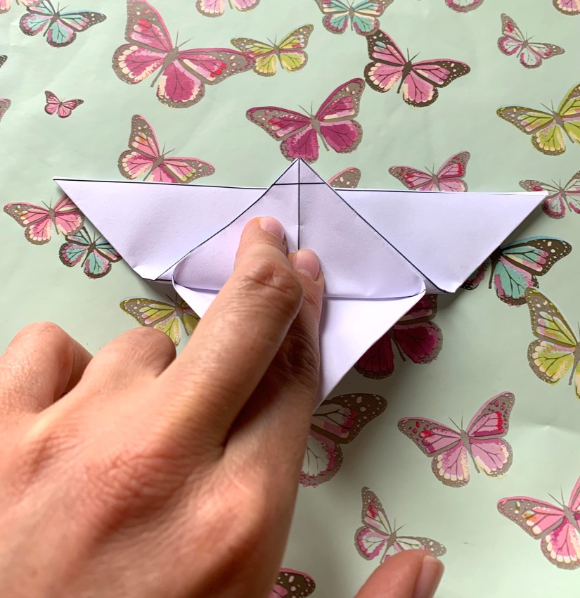 Origami Butterfly – free printable colouring activity – Make Time Together