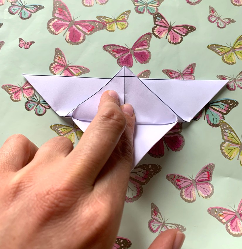 Origami Butterfly – free printable colouring activity – Make Time Together